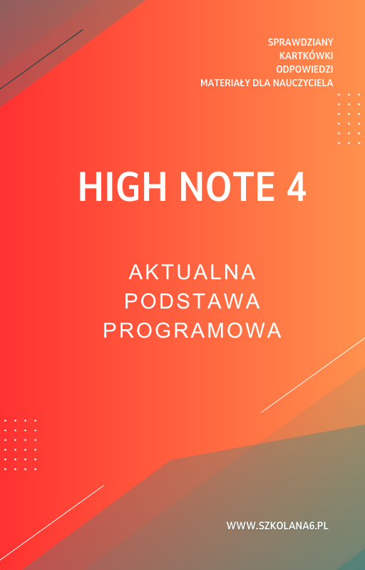 High Note 4 Sprawdziany - Sprawdziany z odpowiedziami