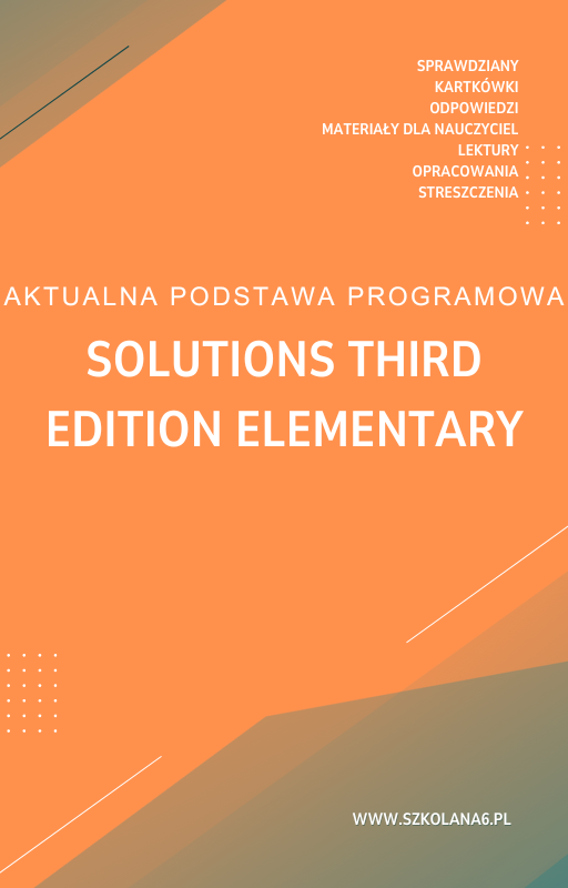 Solutions Third Edition Elementary Sprawdziany - Sprawdziany z ...